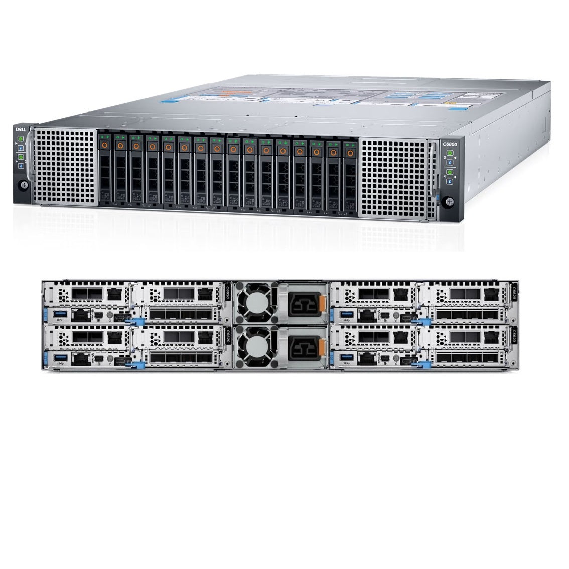 Dell PowerEdge C6600 2U Rack Server With 4 x C6620 Nodes